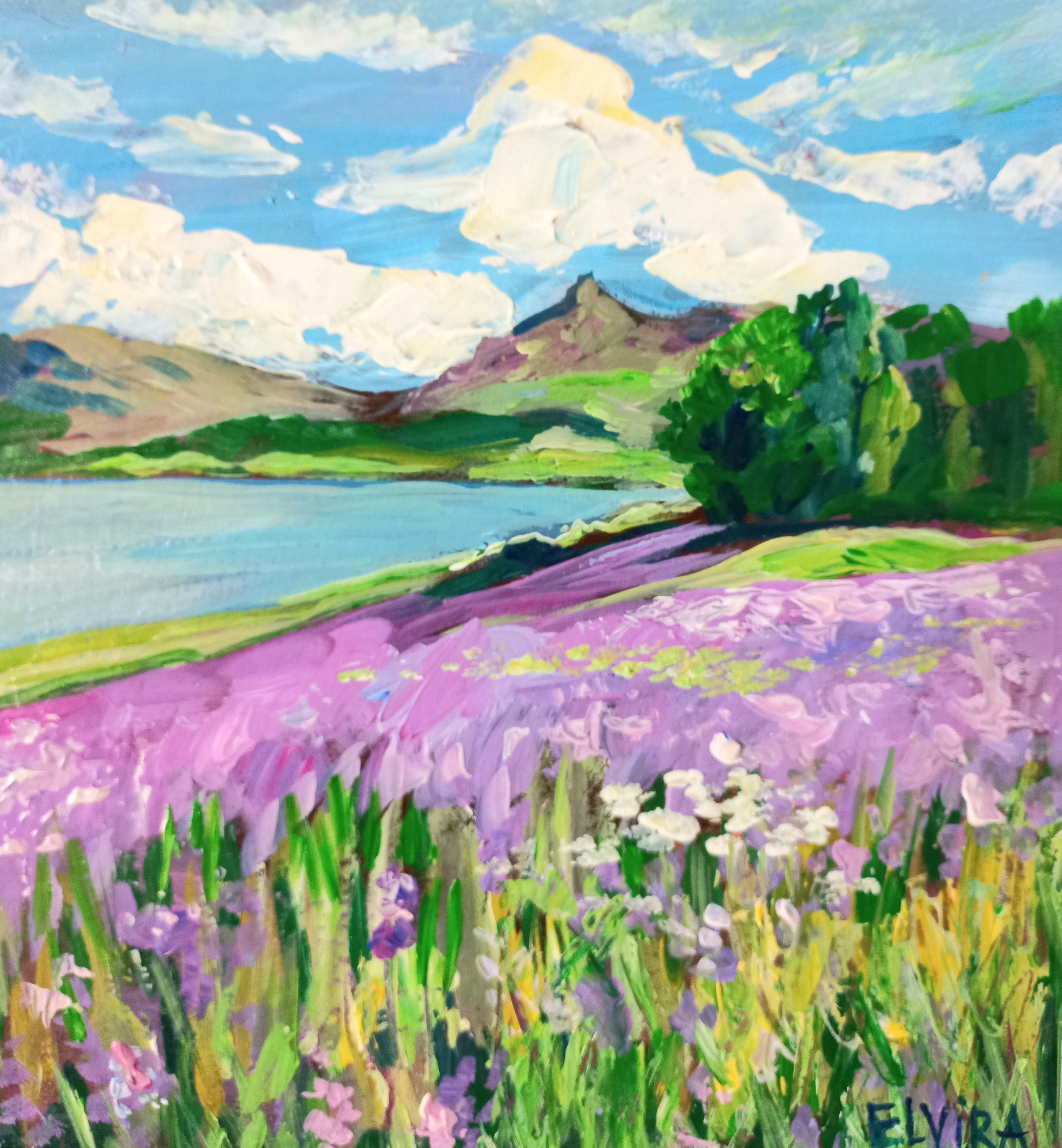 Ireland Field Painting Original Art Irish Original Painting 10/10 ...