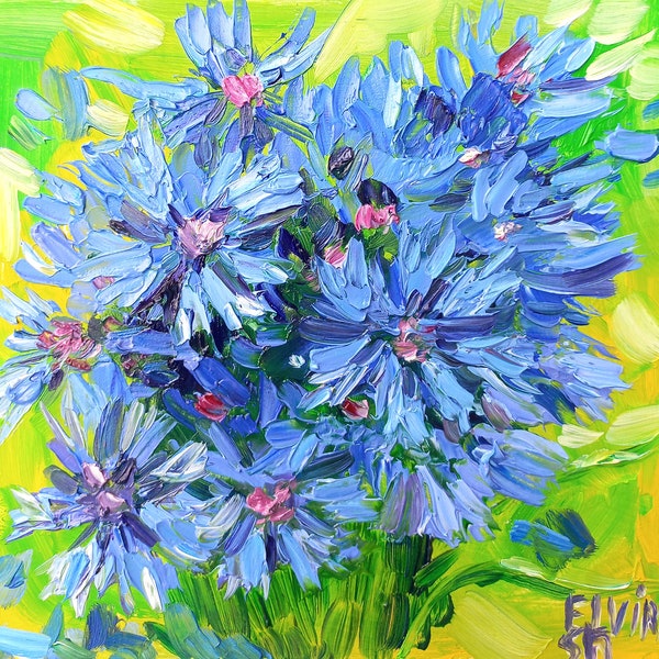 Cornflowers Painting - Etsy