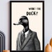 What the Duck Poster, Funny Ducks, Digital Printable Ducks, Duck Poster ...