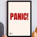Motivational Wall Decor, Printable Wall Art, Panic Button Poster ...