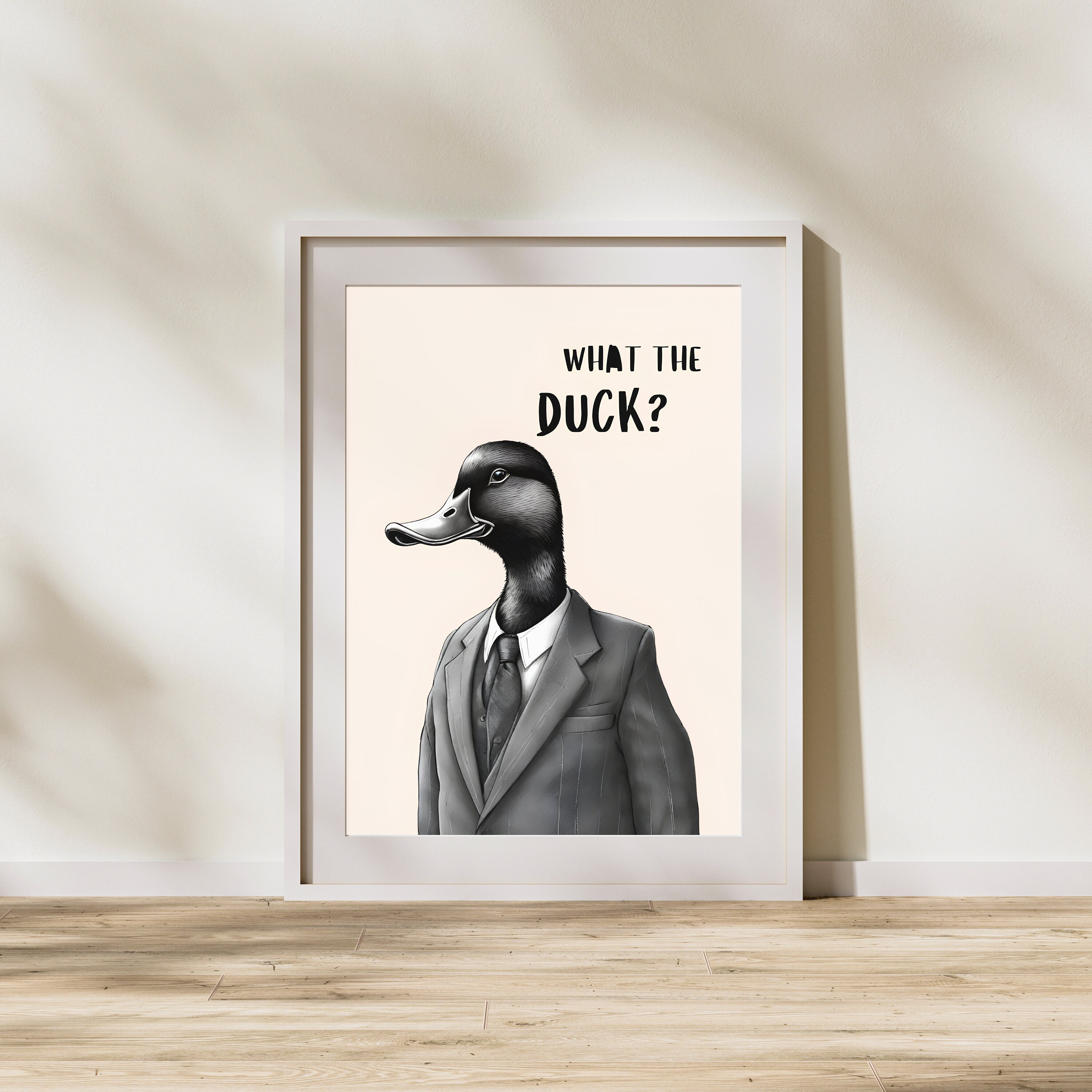 What the Duck Poster, Funny Ducks, Digital Printable Ducks, Duck Poster ...