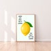 Motivational Wall Decor, When Life You Gives A Lemon Eat, Printable ...