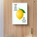 Motivational Wall Decor, When Life You Gives A Lemon Eat, Printable ...