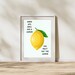 Motivational Wall Decor, When Life You Gives A Lemon Eat, Printable ...