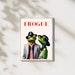 Fashion Frogs Art Poster: Vogue Magazine Cover (digital Printable) - Etsy