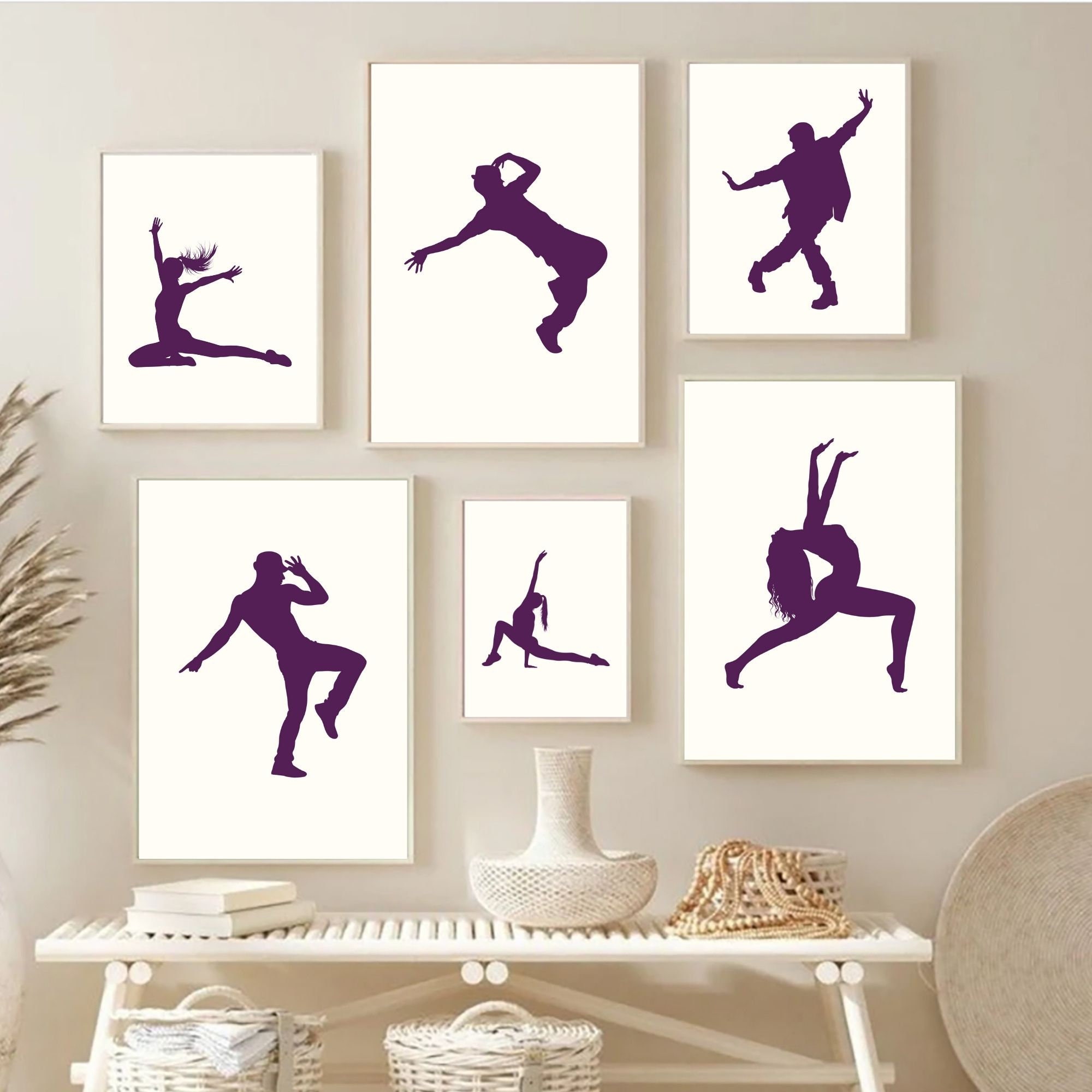 Modern Dancers Printable,set of 12 Modern Dancers Printables, Dancer ...