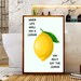 Motivational Wall Decor, When Life You Gives A Lemon Eat, Printable ...