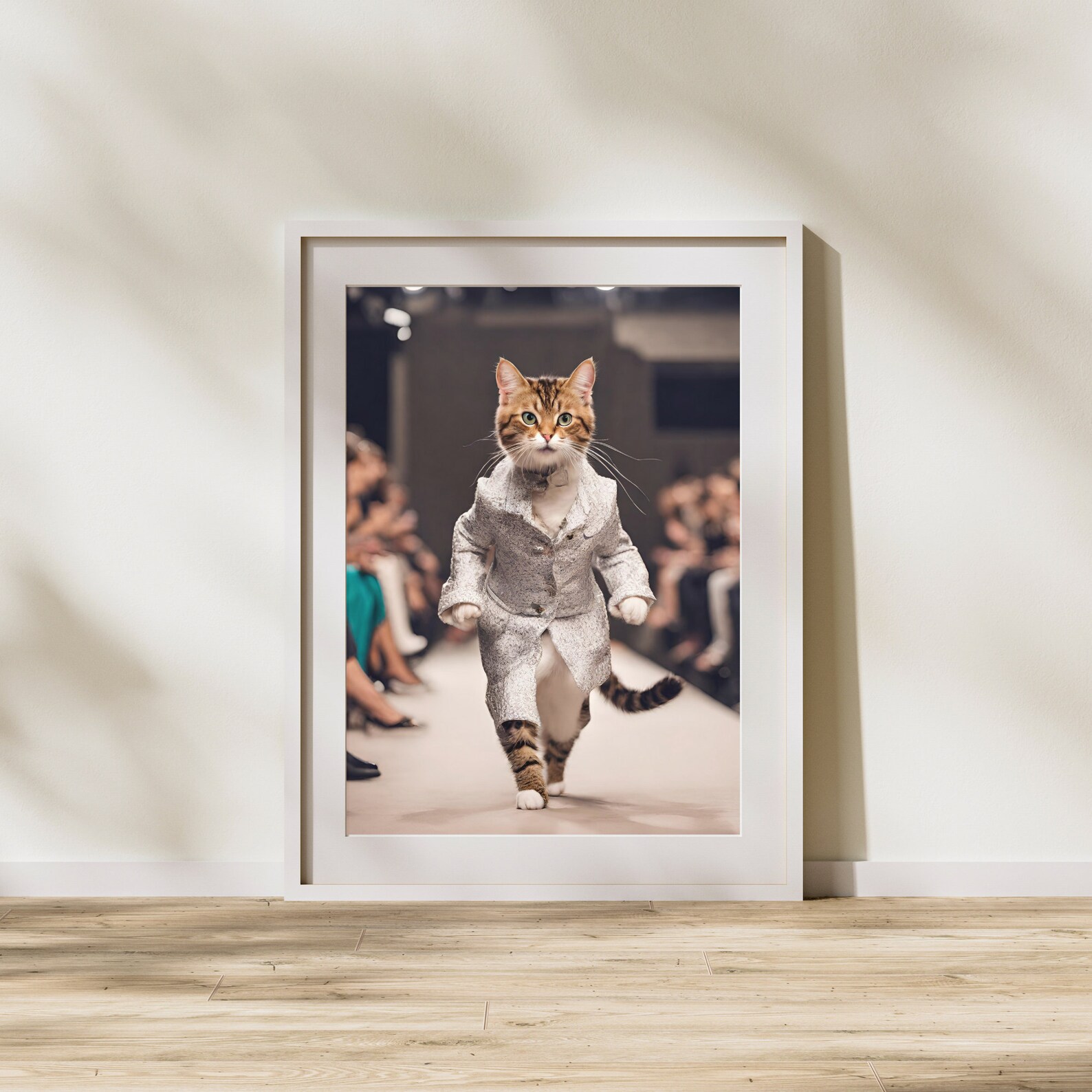 Catwalk Poster, Fashion Cats, Cat Clothes, Digital Printable Cats ...