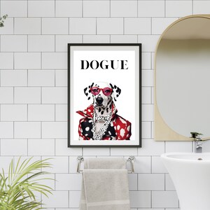 Cute Dalmatian Dog Printable Wall Art, Instant Download, Dalmatian ...