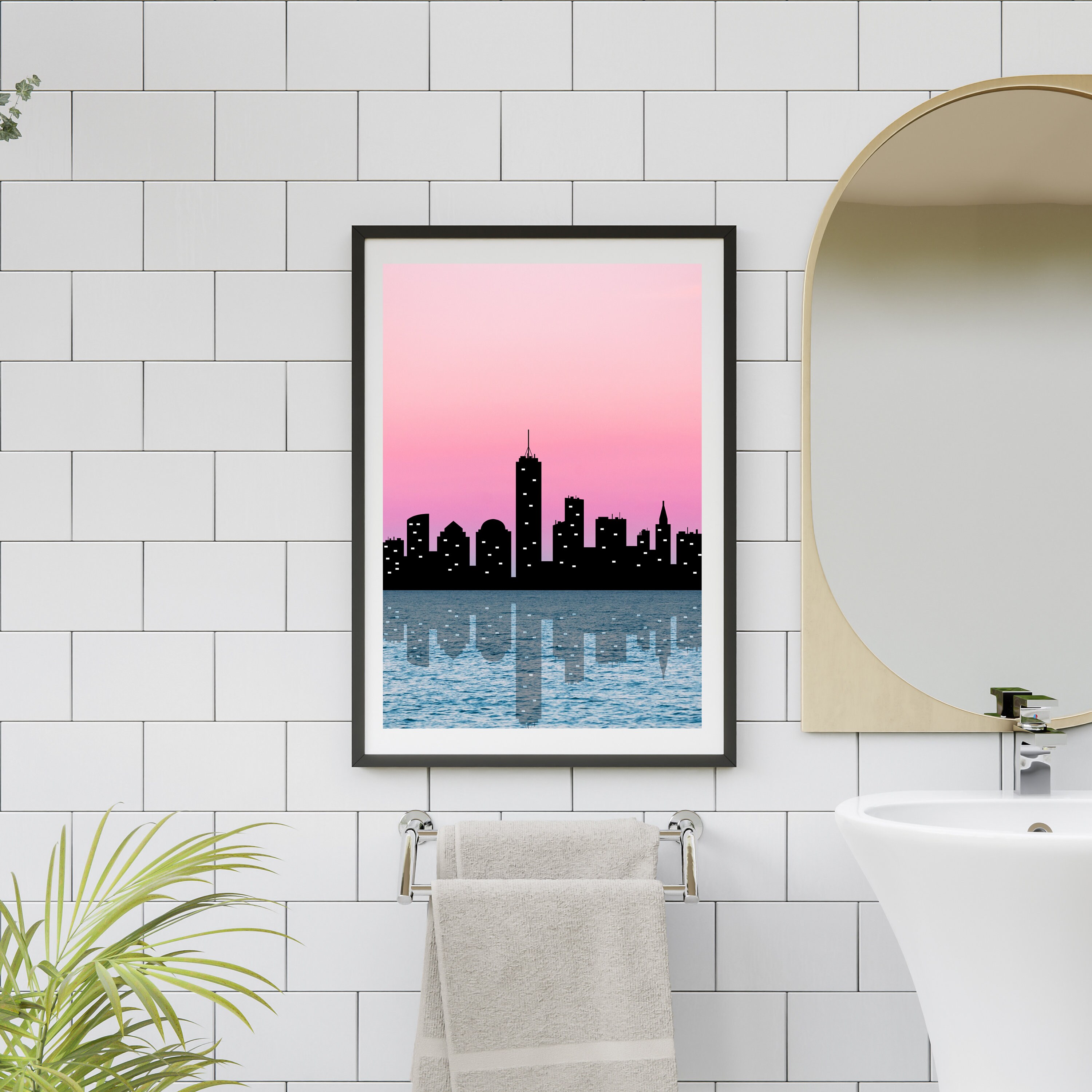 Sunset Sunrise City Poster, Printable Travel Wall Art, Printable ...