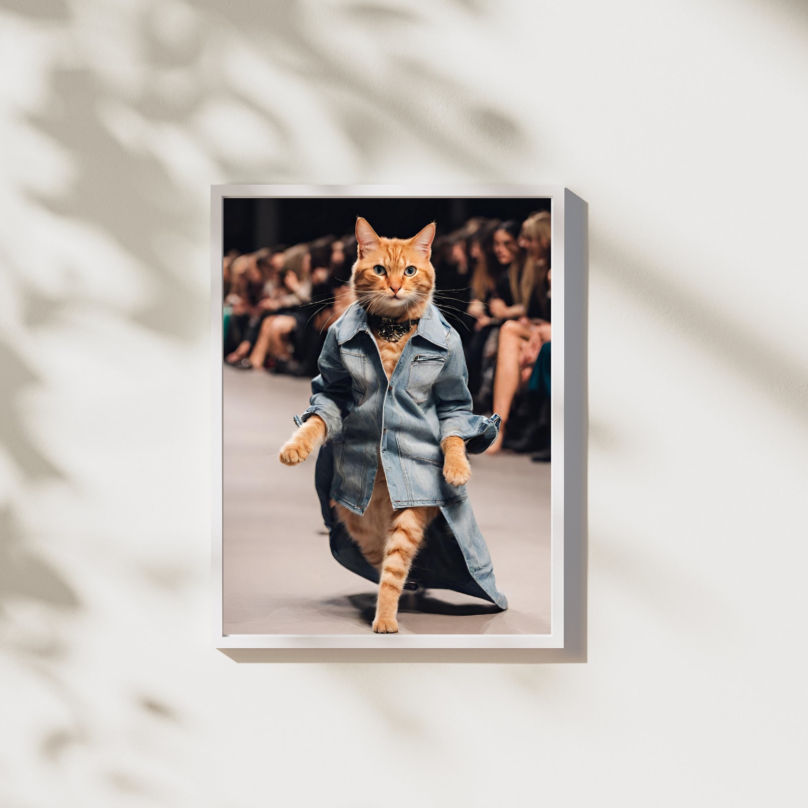 Catwalk Poster, Fashion Cats, Cat Clothes, Digital Printable Cats ...