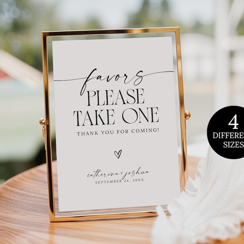 Please Take One Sign - Etsy