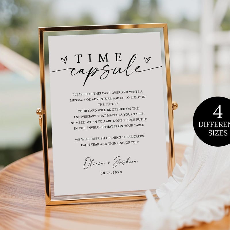Wedding Time Capsule - Etsy