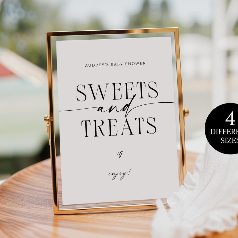 Sweets Table Sign - Etsy