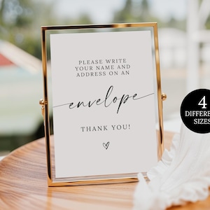 Please Write Your Name and Address on an Envelope, Baby Shower Address ...