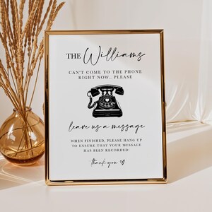 Minimalist Audio Guest Book Sign Template, Wedding Audio Guestbook ...