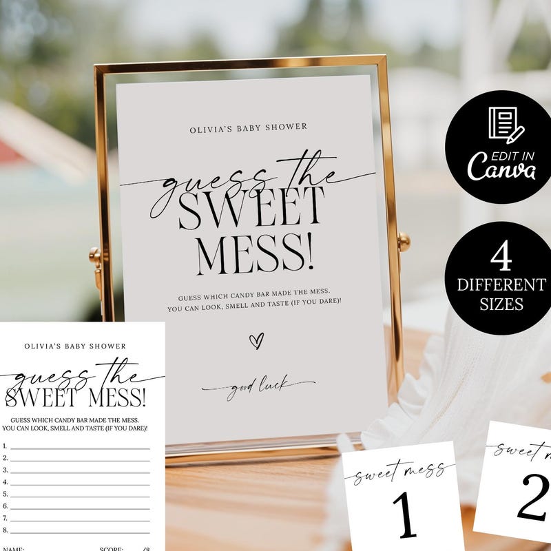 Diaper Messing Games - Etsy