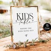 Children's Table | Sign for Children | Painting and Snacking | Kids ...