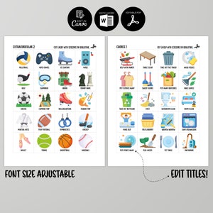 Editable Daily Routine Cards for Kids, Montessori Card for Kids, Daily ...