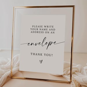 Please Write Your Name and Address on an Envelope, Baby Shower Address ...