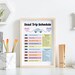 Road Trip Schedule, Road Trip Travel Activities for Kids, Editable Road ...