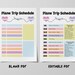 Plane Trip Schedule, Plane Trip Travel Activities for Kids, Plane ...