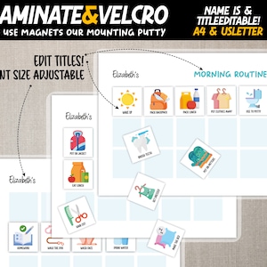 Daily Routine for Kids Toddler Routine Chart, Montessori Card for Kids ...