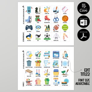 Editable Daily Routine for Kids, Montessori Card for Kids, Daily ...