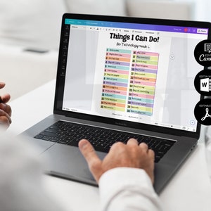 Play Inspiration Chart for Kids, Kids Daily Schedule Idea Editable ...