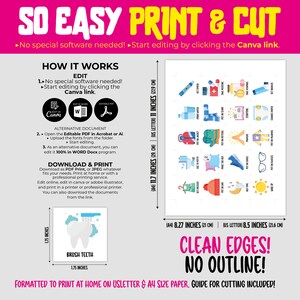 Editable Daily Routine for Kids, Montessori Card for Kids, Daily ...