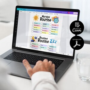 Daily Routine Chart for Kids, Toddler Morning Bedtime Routine Chart ...