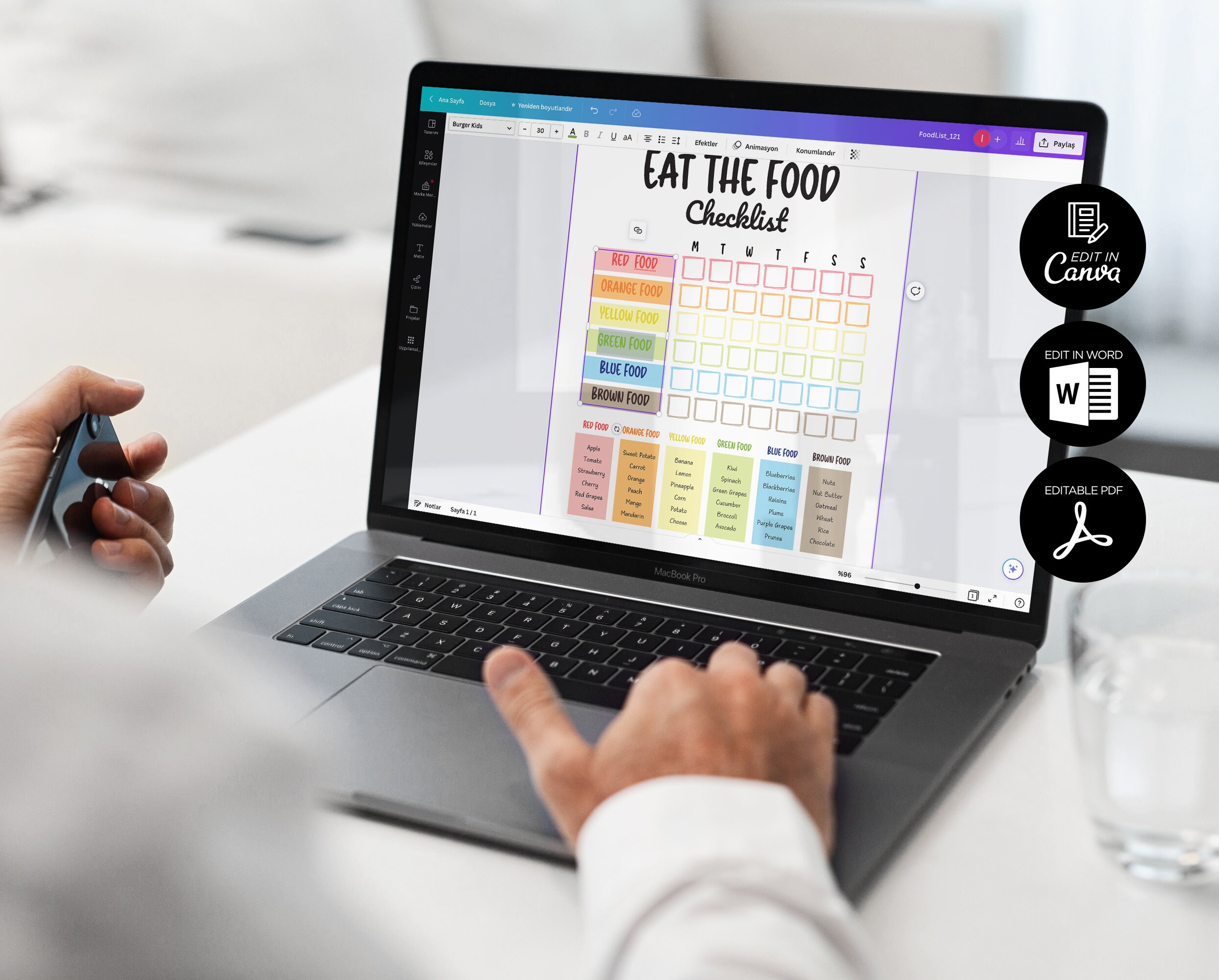 Eat the Rainbow Chart, Healthy Food Tracker, Healthy Eating, Kids ...