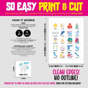 Editable Daily Routine Cards for Kids, Montessori Card for Kids, Daily ...