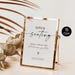 Minimalist Open Seating Wedding Sign Template, Modern Open Seating Sign ...