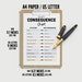 Consequence Chart for Kids Editable, Printable, Consequences of My ...