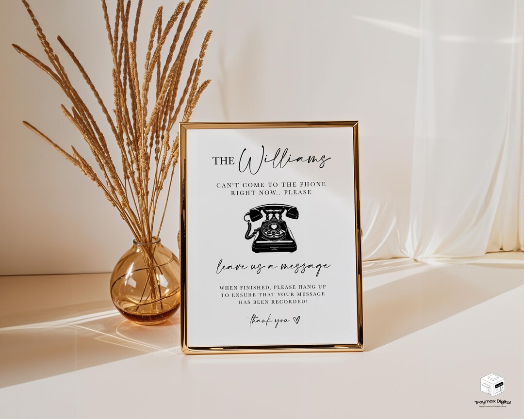 Minimalist Audio Guest Book Sign Template, Wedding Audio Guestbook ...