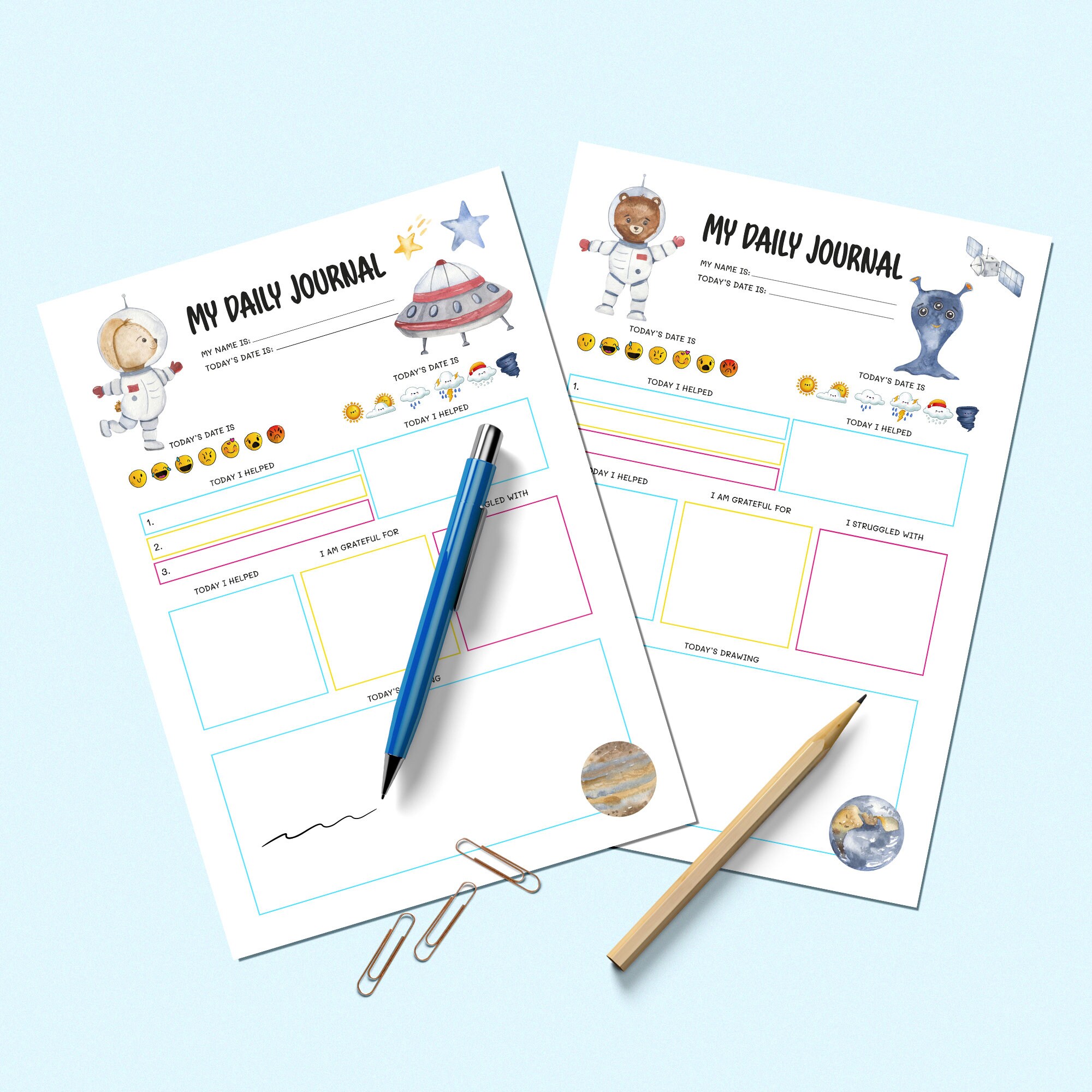 Printable Daily Planner for Kids Children Routine Chart Kids - Etsy
