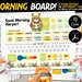 Daily Morning Board Template for Kids, Printable Wipeable Placemat for ...