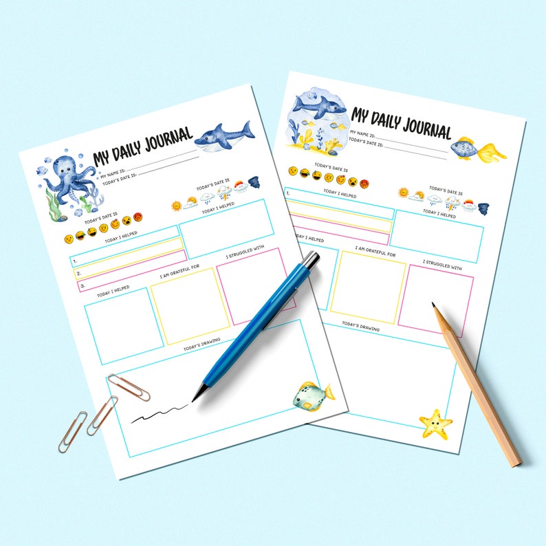 Printable Daily Planner for Kids, Children Routine Chart, Kids Daily ...