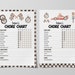 Editable Daily Chore Chart, Cute Racing Car Theme Behavior Chart for ...
