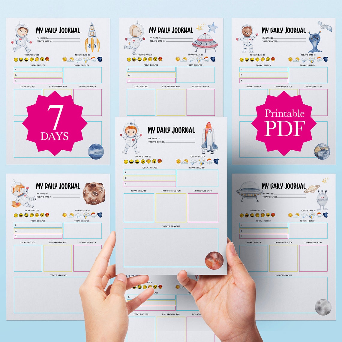 Printable Daily Planner for Kids Children Routine Chart Kids - Etsy