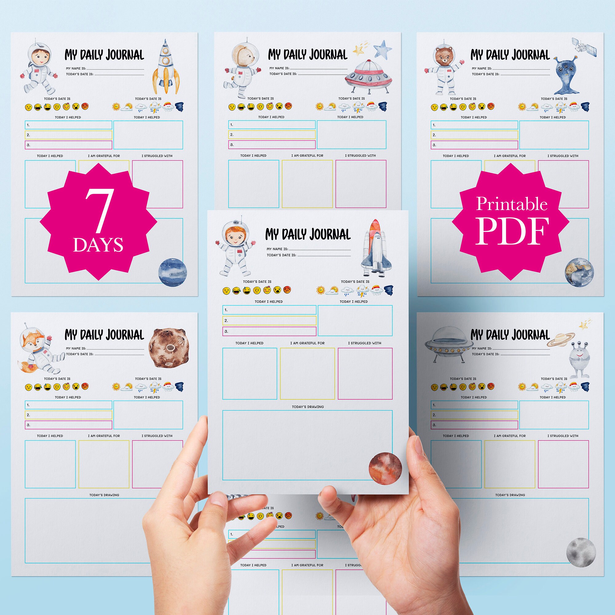 Printable Daily Planner for Kids Children Routine Chart Kids - Etsy