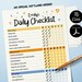 Editable Daily Checklist for Kids, Printable, Responsibility Chart for ...