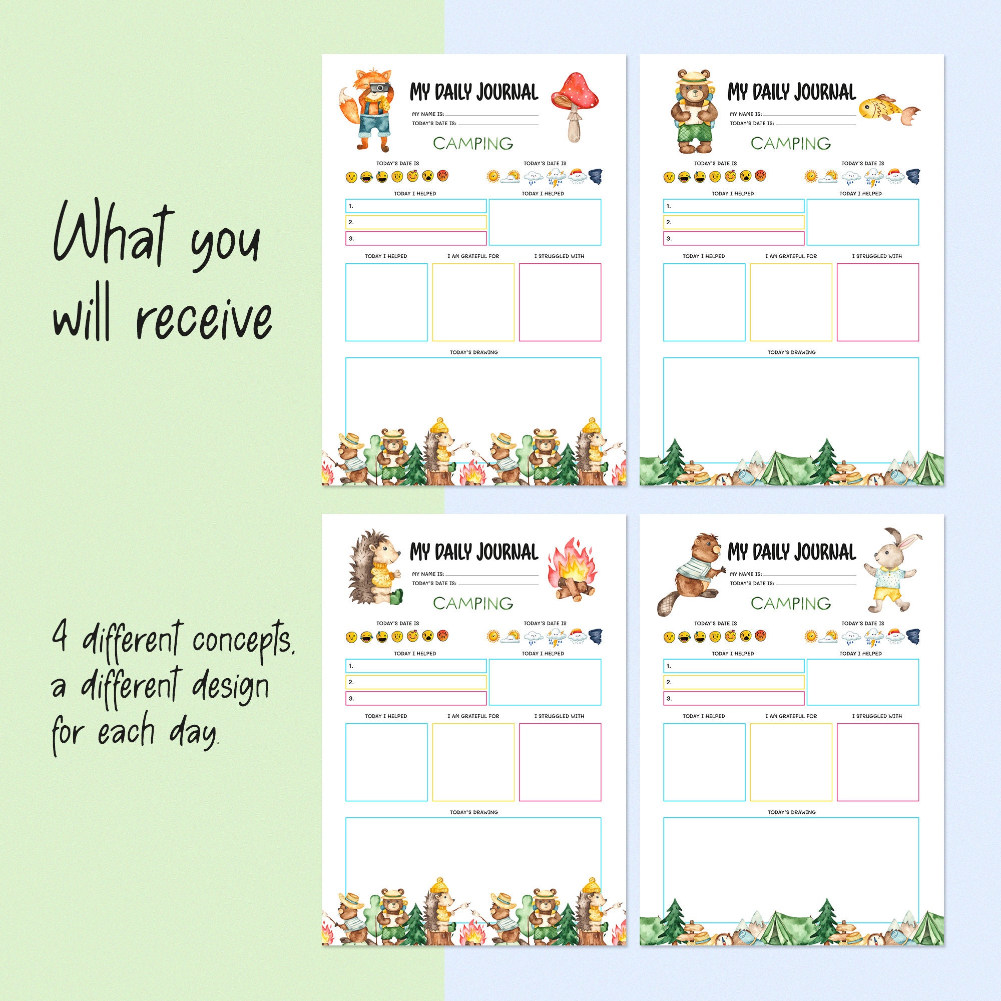 Printable Daily Planner for Kids, Children Routine Chart, Kids Daily ...