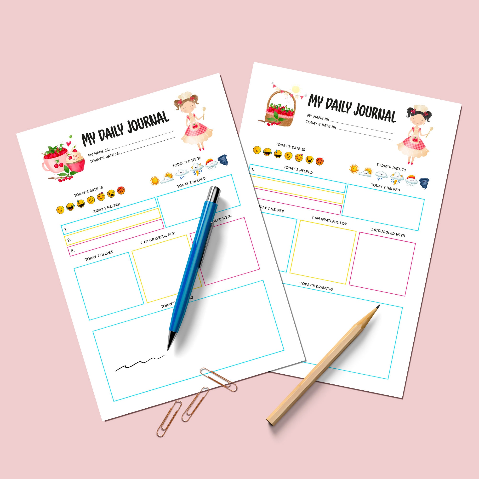 Printable Daily Planner for Kids Routine Chart Daily - Etsy