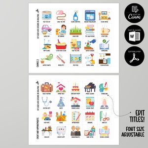 Editable Daily Routine for Kids, Montessori Card for Kids, Daily ...