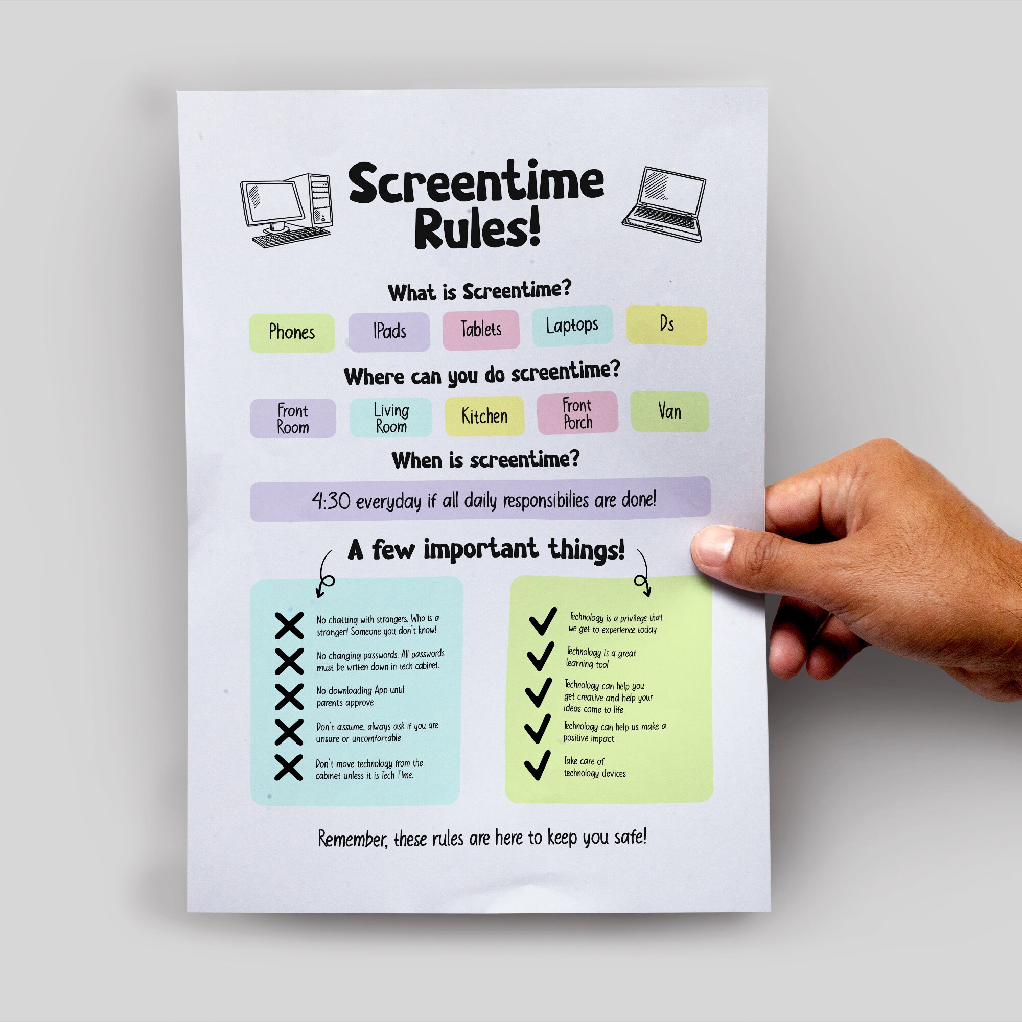 Editable Screen Time Chart for Kids Daily Screen Time - Etsy Australia