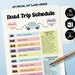 Road Trip Schedule, Road Trip Travel Activities for Kids, Editable Road ...