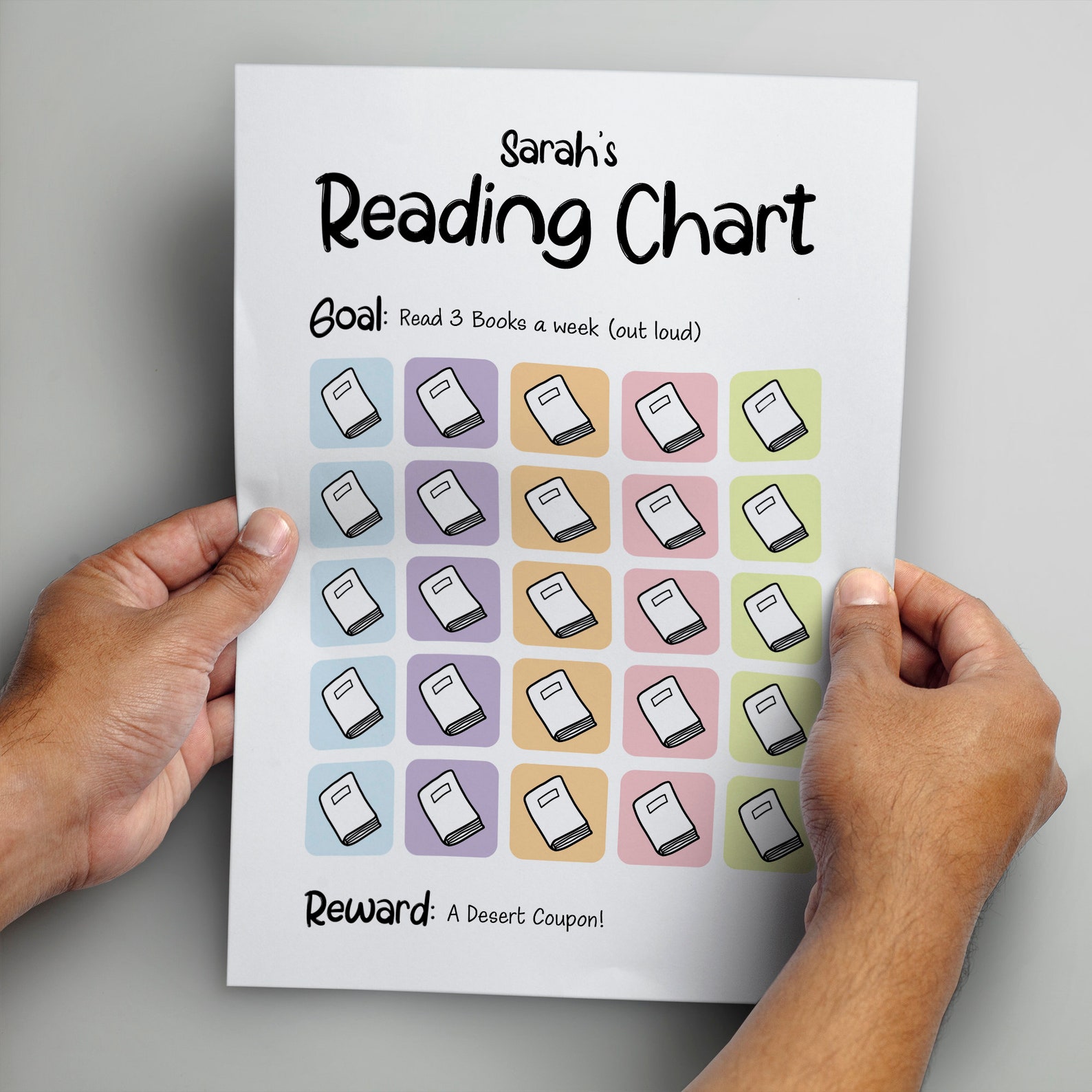 Reading Chart for Kids, Reading Tracker Kids, Reading Log, Reward Chart ...