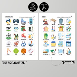Editable Daily Routine Cards for Kids, Daily Routine Chart, Toddler ...
